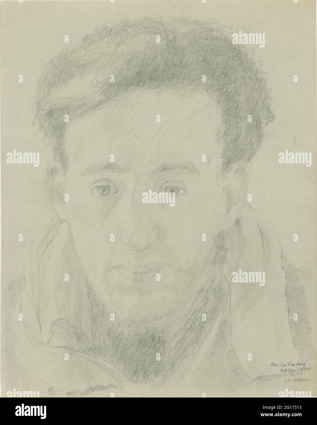 Autoportrait et visage après visite : B-1-1, janvier 28 ; autoportraits ...