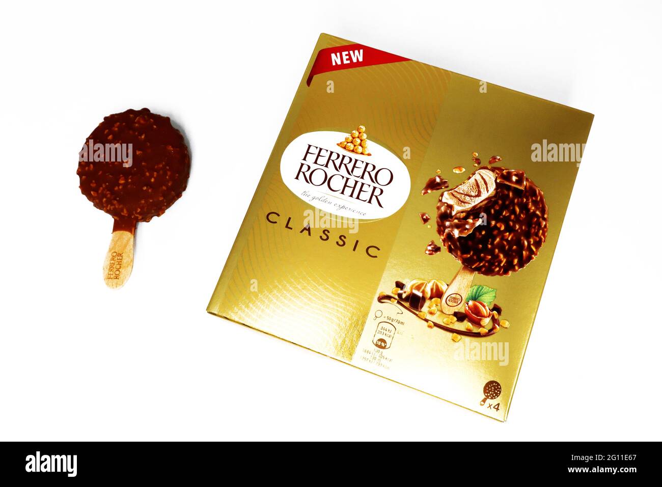 Barre de chocolat ferrero rocher chocolat au lait Banque de ...