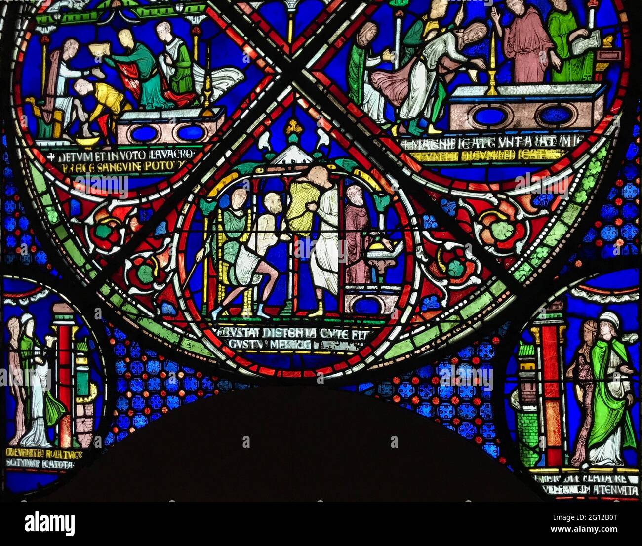 Becket miracle window canterbury cathedral Banque de photographies et d ...