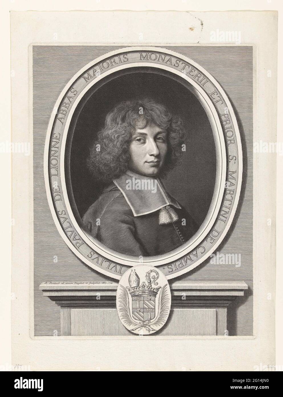 Portrait de Jules-Paul de Lionne; Iulius Paulus de Lionne Abbas Maioris ...