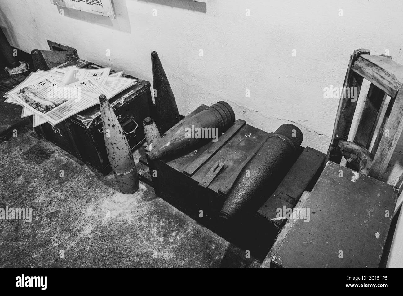Zweiter weltkrieg bunker Banque d'images noir et blanc - Alamy