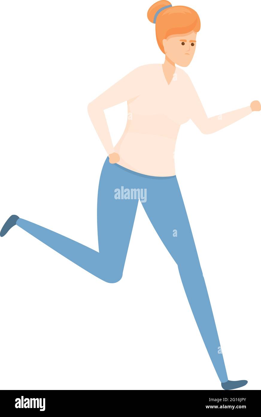 Icône danger femme évacuation. Dessin animé de danger femme évacuation ...