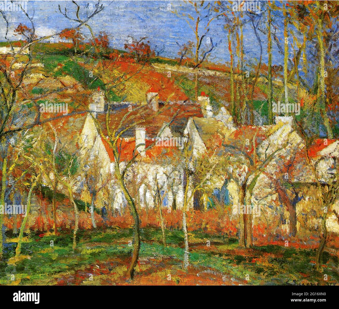Camille pissarro toits rouges Banque de photographies et d’images à ...