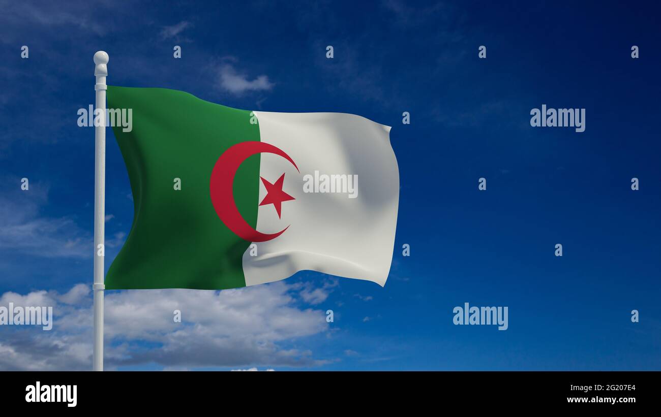 Drapeau national de la République algérienne démocratique et populaire ...