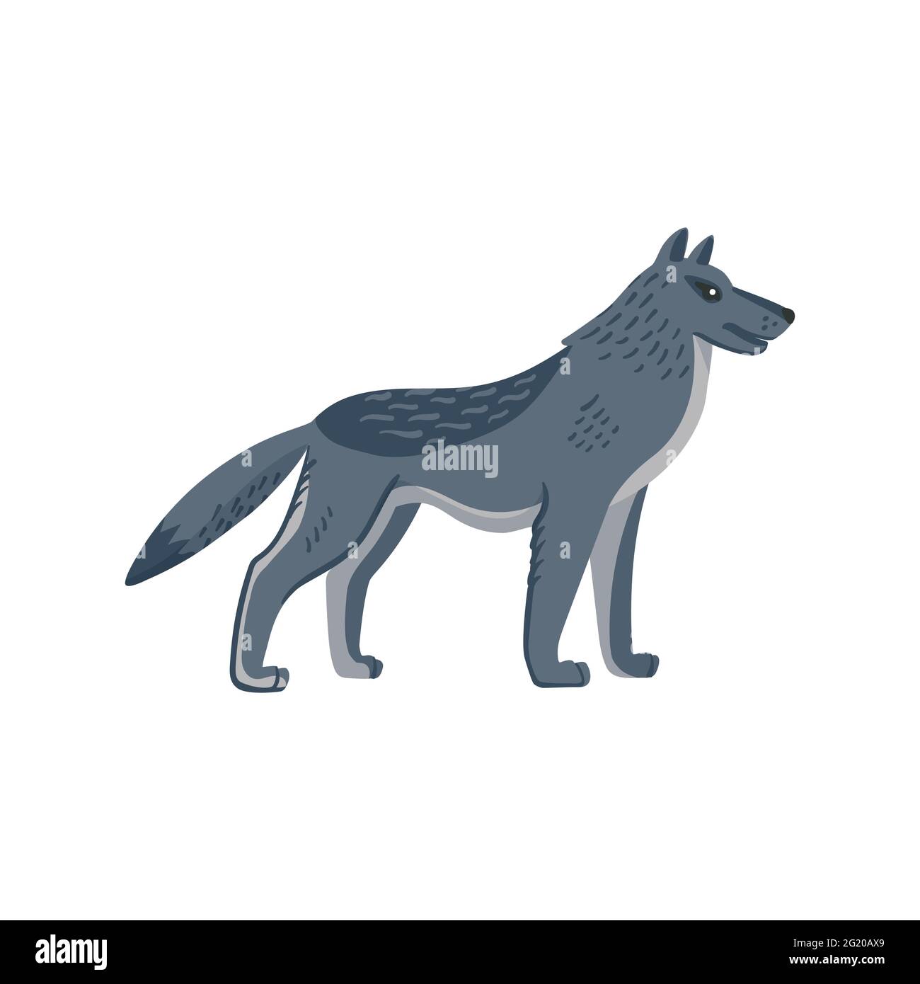 Animaux éteints. Terrible loup. Loup américain éteint préhistorique ...