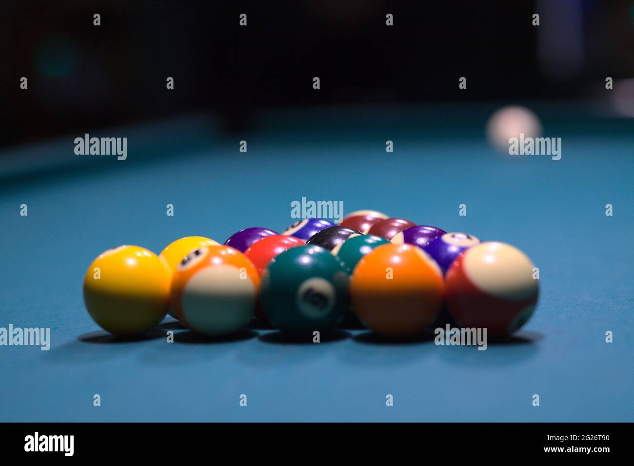 Billes de billard position depart Banque de photographies et d’images à ...