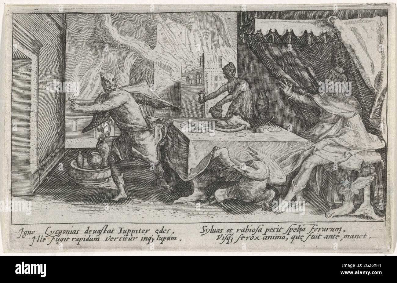 Jupiter devient le roi lycaon Banque de photographies et d’images à ...