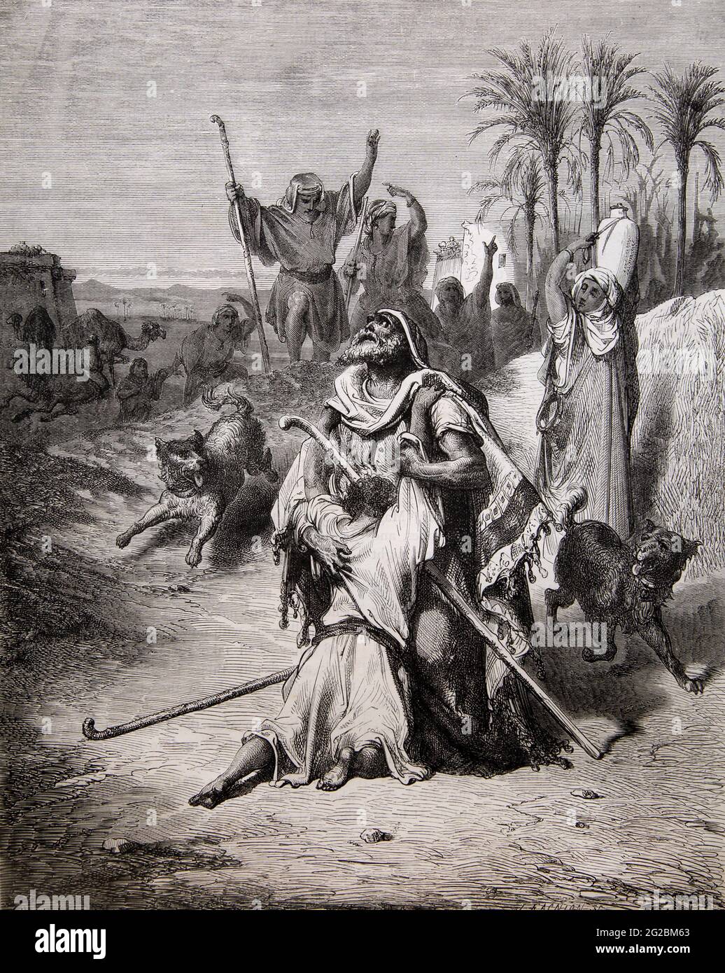 Histoire de la Bible Illustration du "fils prodigue dans les bras de ...
