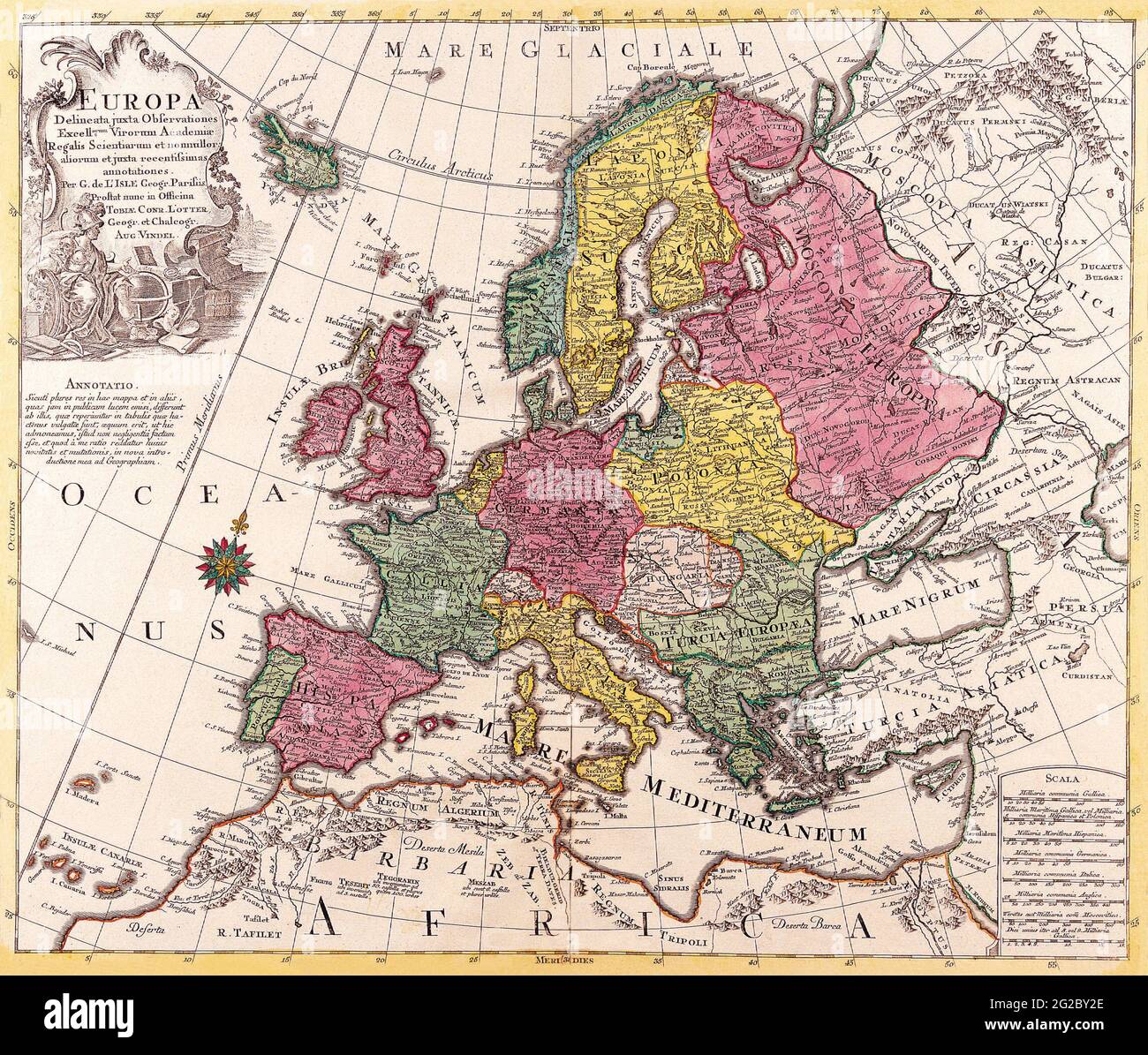 Carte Ancienne De L'europe