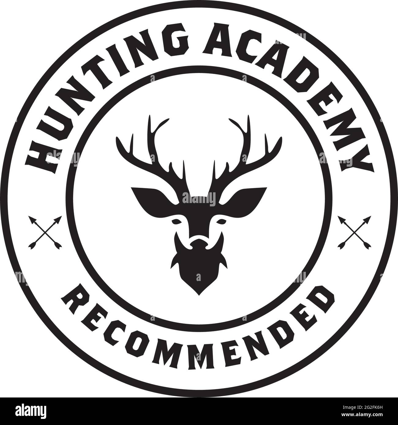 Logo de chasse chevreuil Banque de photographies et d’images à haute ...