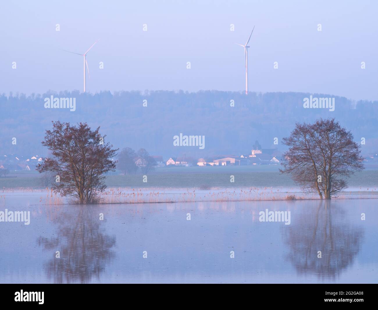 Plaine inondable dans les plaines inondables d'ohm Banque de ...