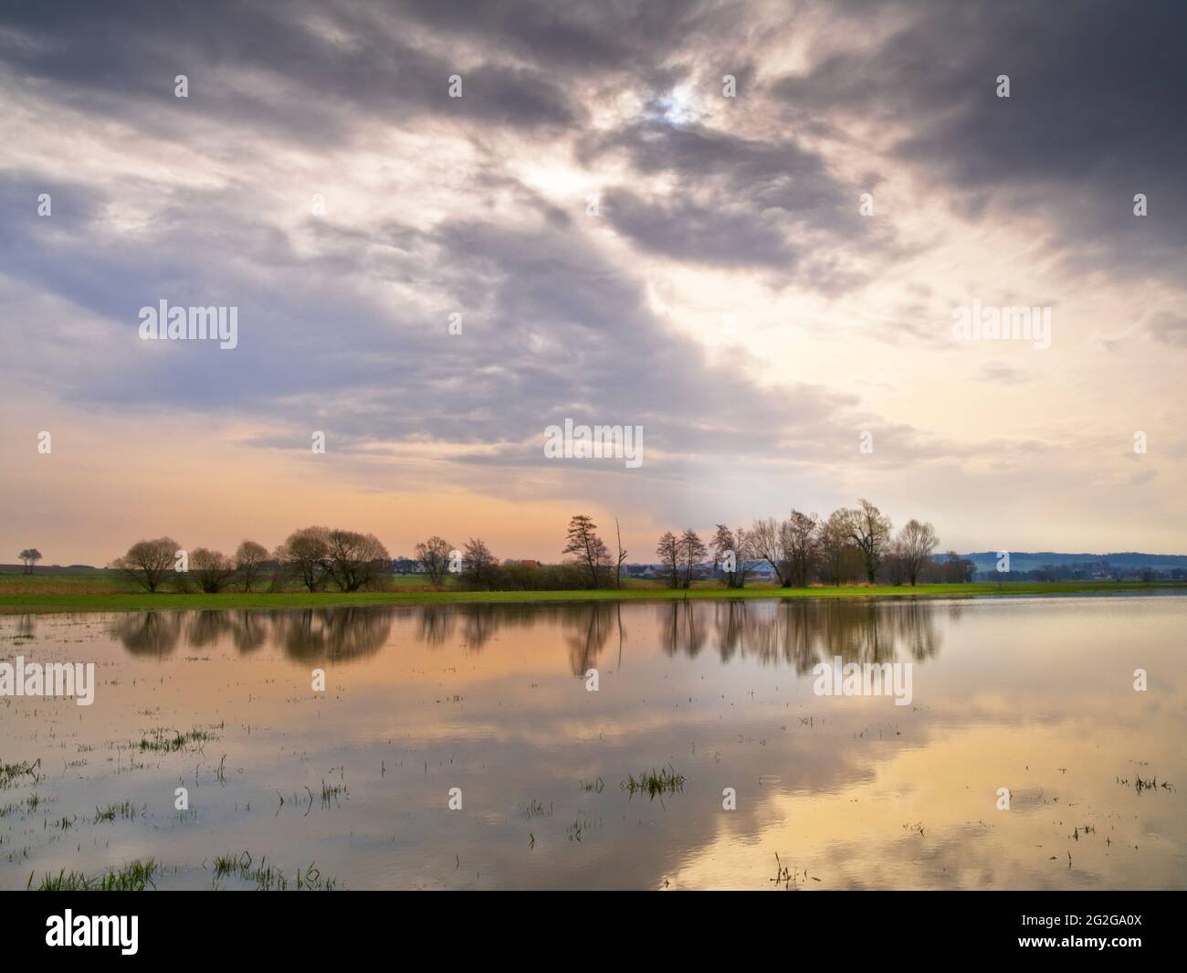 Plaine inondable dans les plaines inondables d'ohm Banque de ...