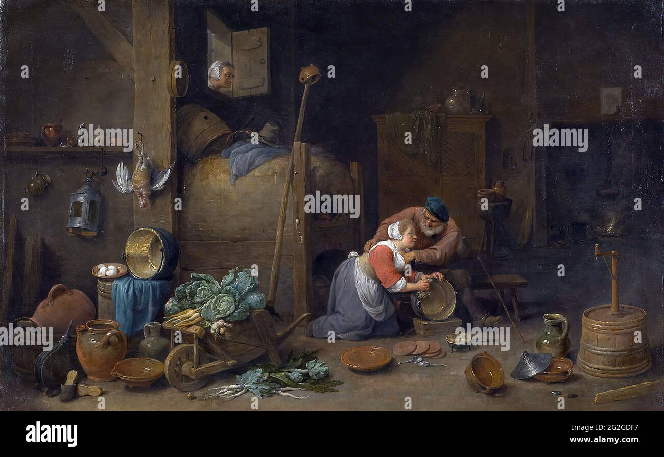 David teniers the kitchen Banque de photographies et d’images à haute ...