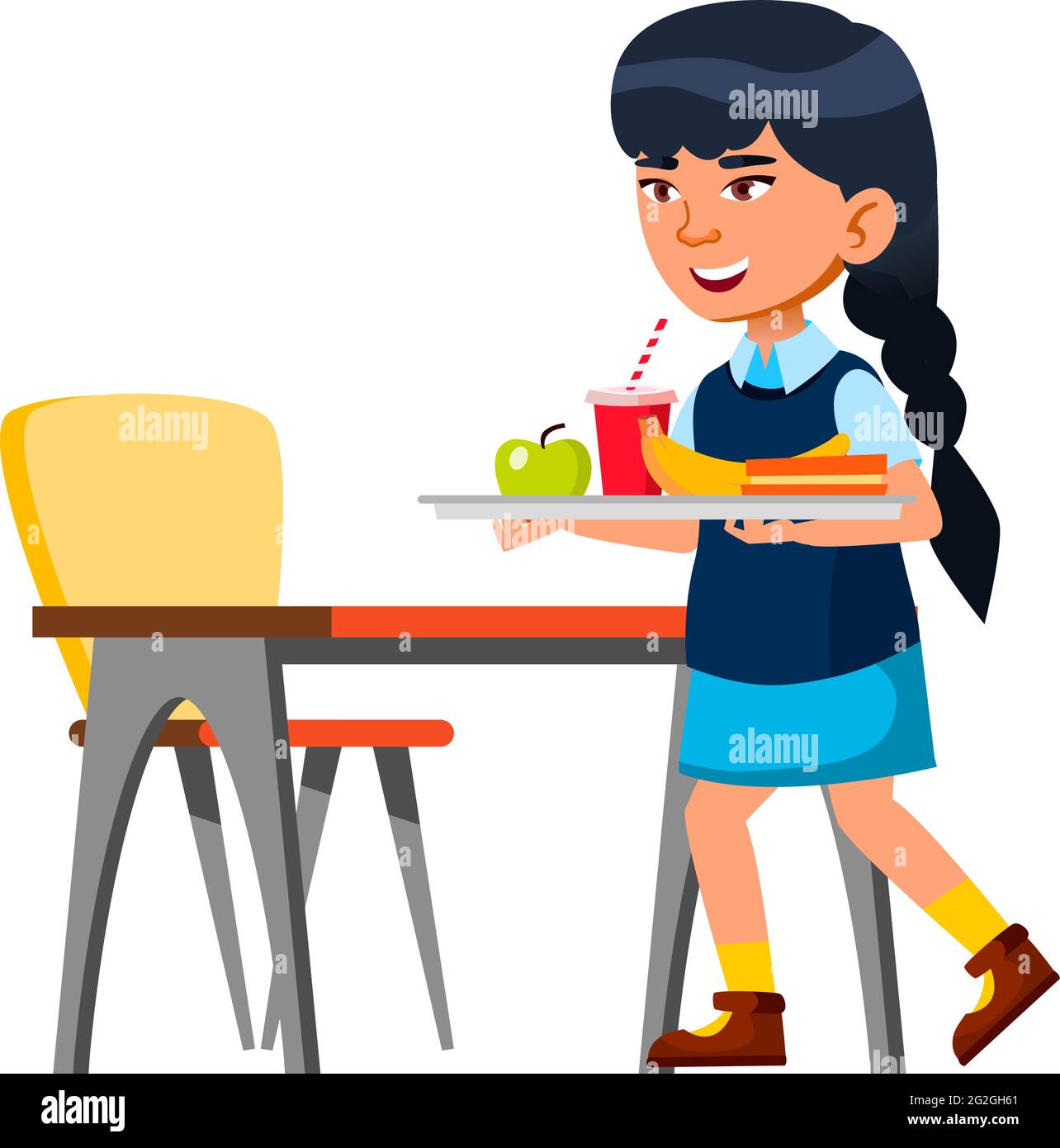 Cantine École Banque d'images vectorielles - Alamy