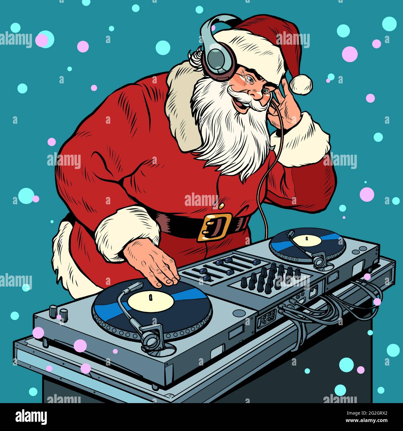 Turntable vintage 50's Banque d'images vectorielles - Alamy