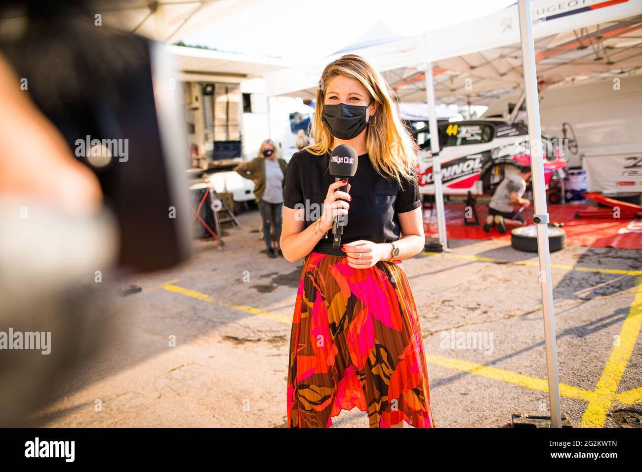 DAVID Manon Canal+ pendant le Rallye Vosges Grand est 2021, 2ème tour ...