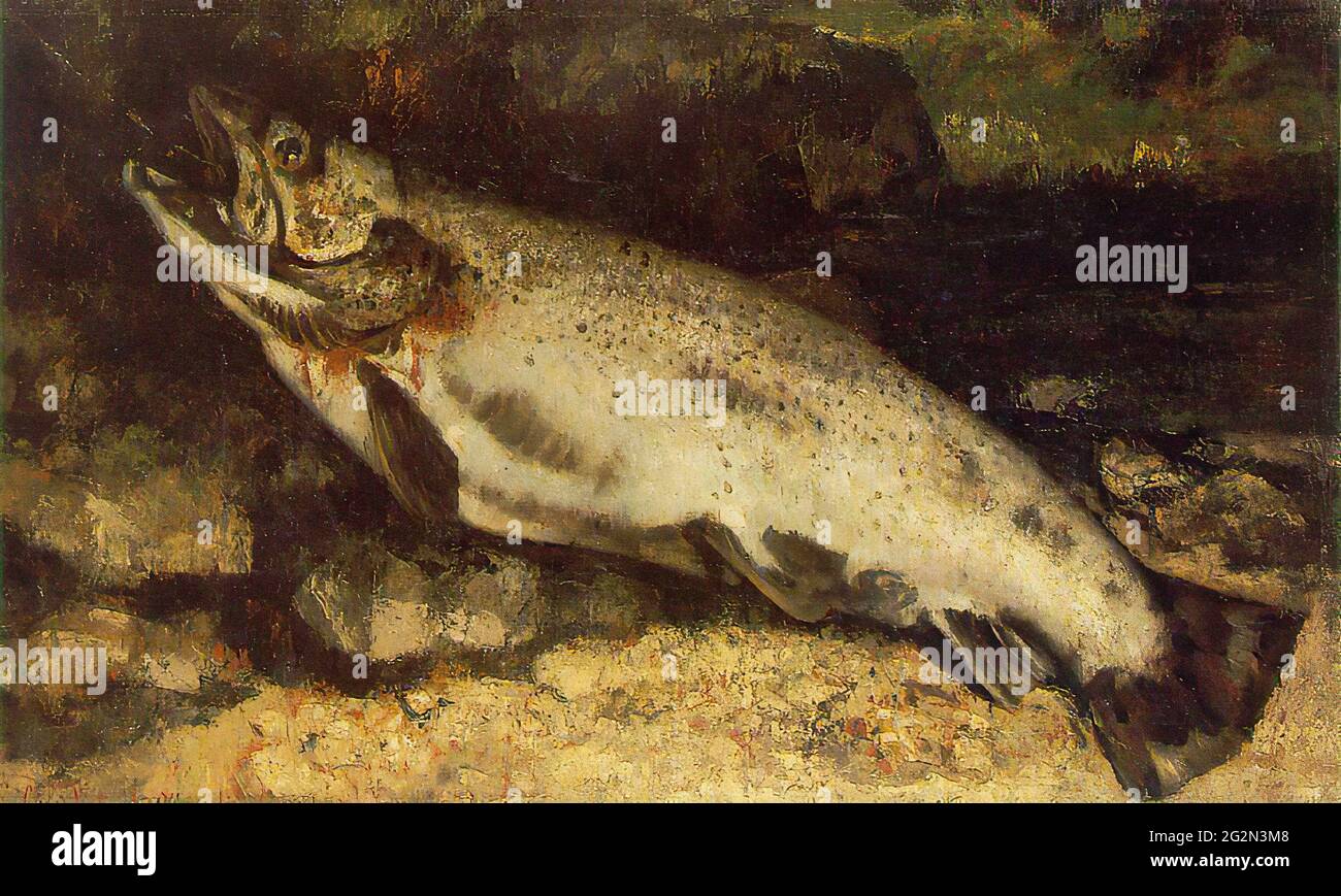La truite gustave courbet Banque de photographies et d’images à haute résolution - Alamy