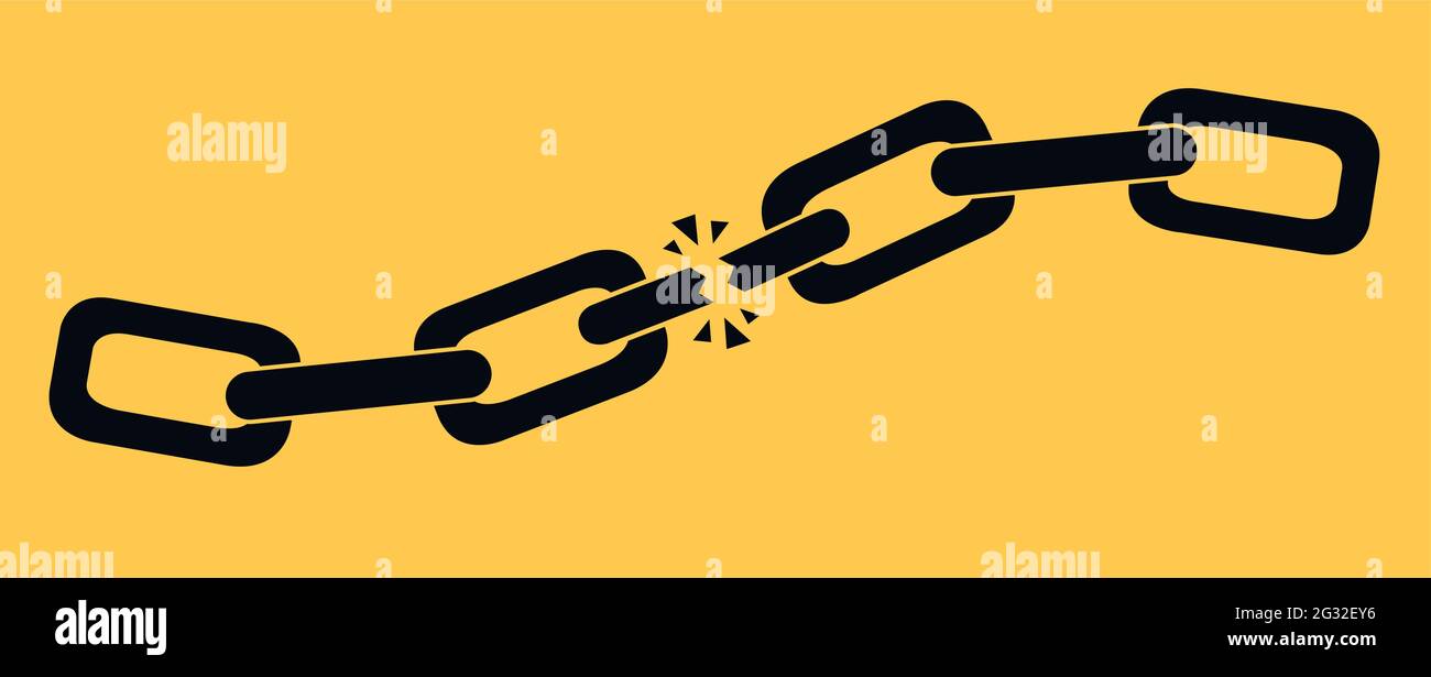 Chaînes brisées esclave Banque d'images vectorielles - Alamy