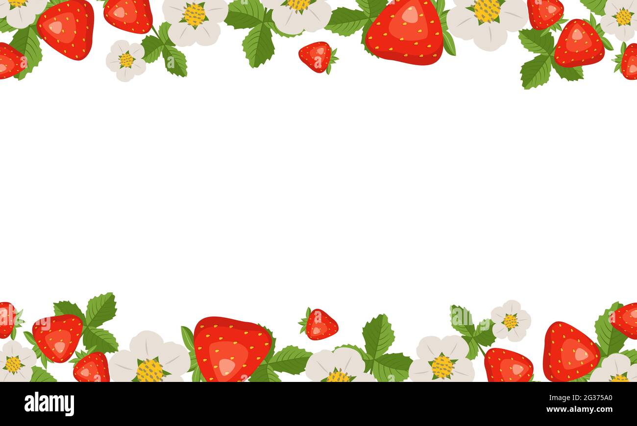 Bordure de fraise Banque d'images vectorielles - Page 2 - Alamy