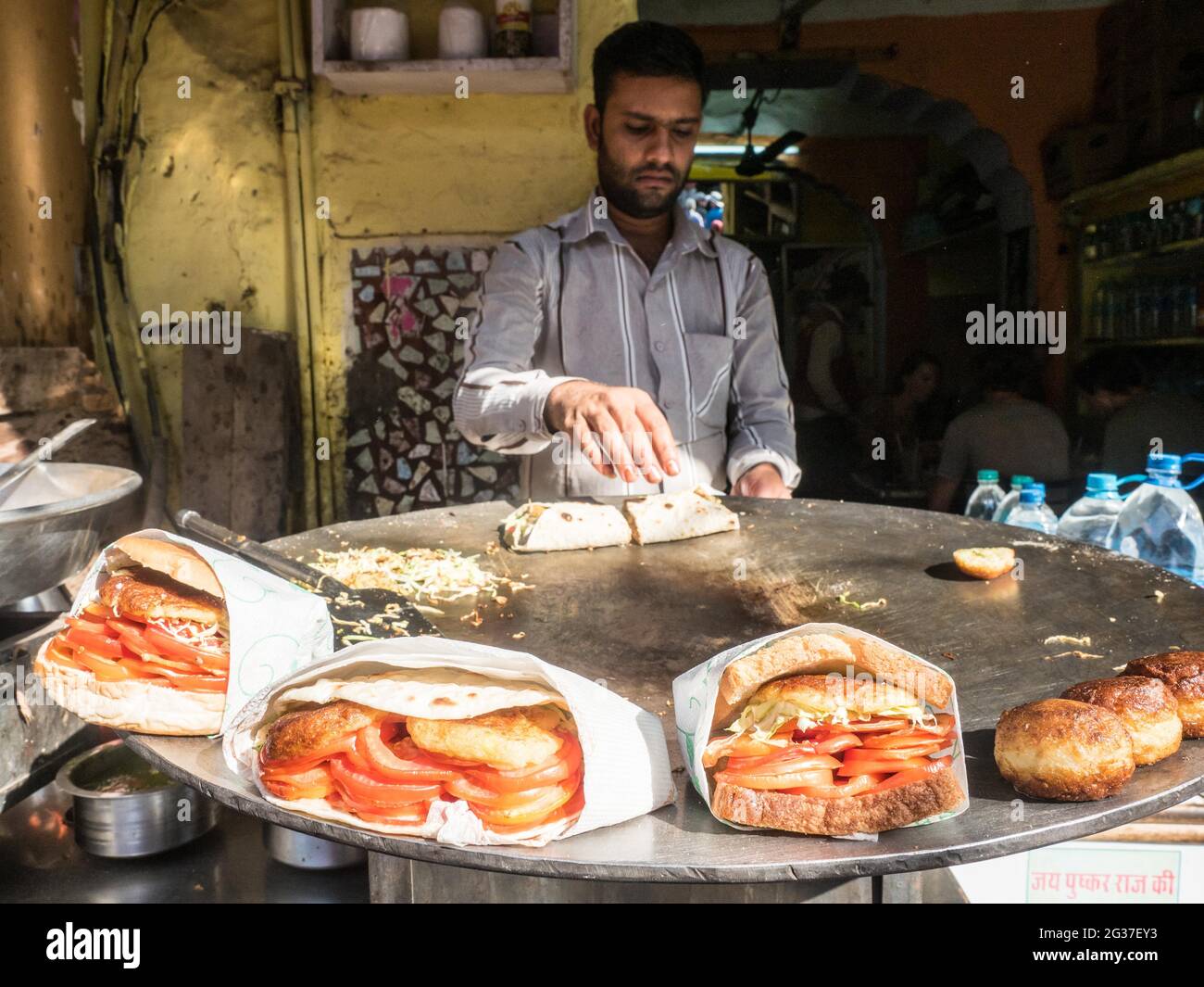 Indian street kitchen Banque de photographies et d’images à haute ...