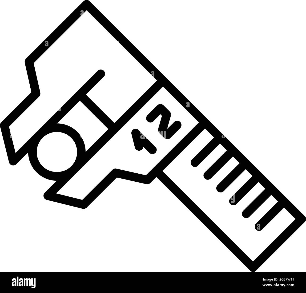 Vernier caliper measurement Banque d'images noir et blanc - Page 2 - Alamy