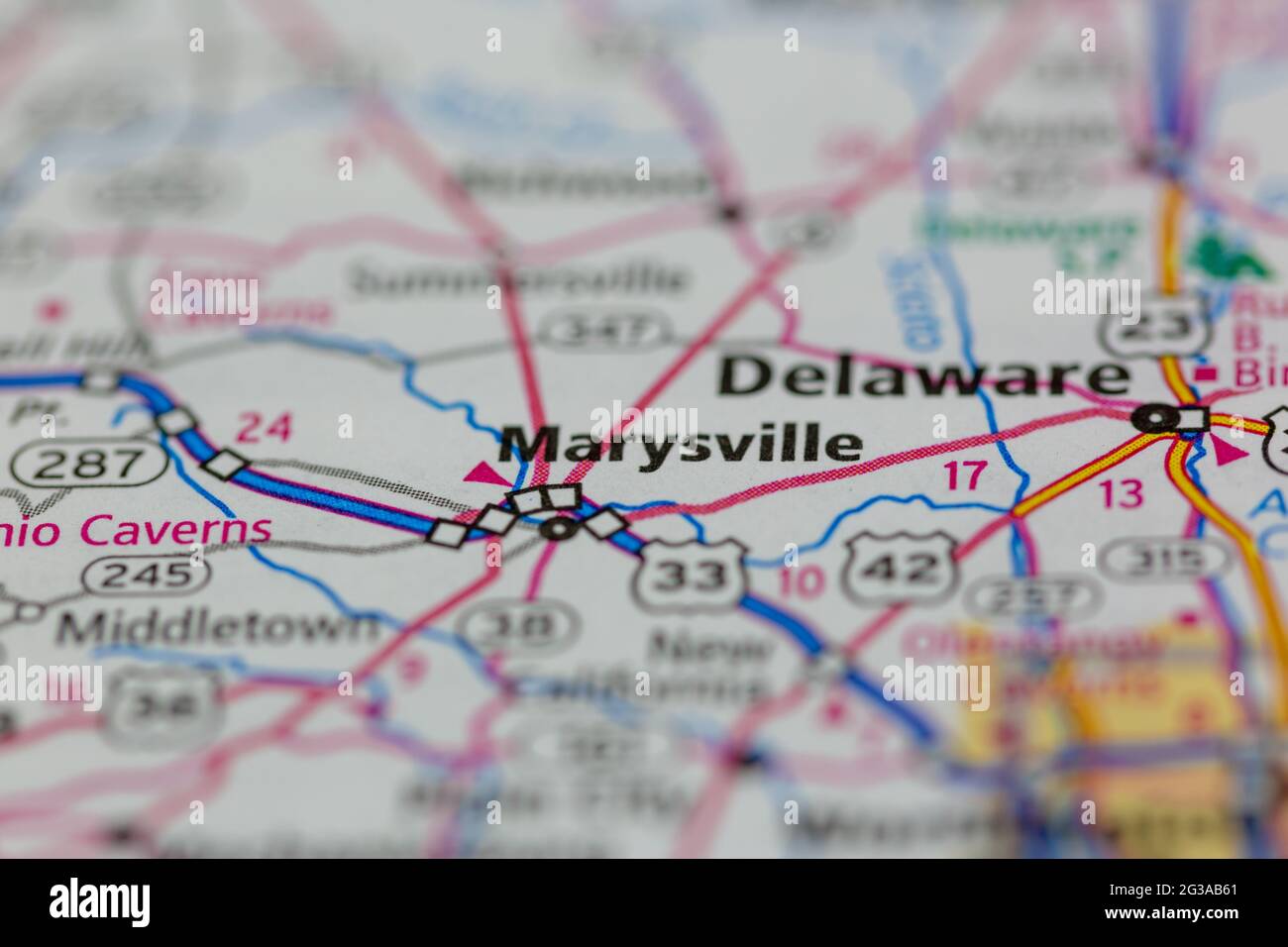 Carte de marysville Banque de photographies et d’images à haute ...