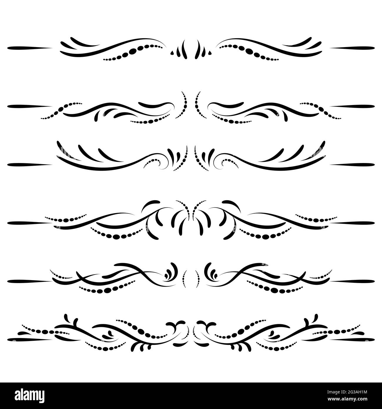 Séparateurs de mode. Traits de soulignement et séparateurs de texte ...