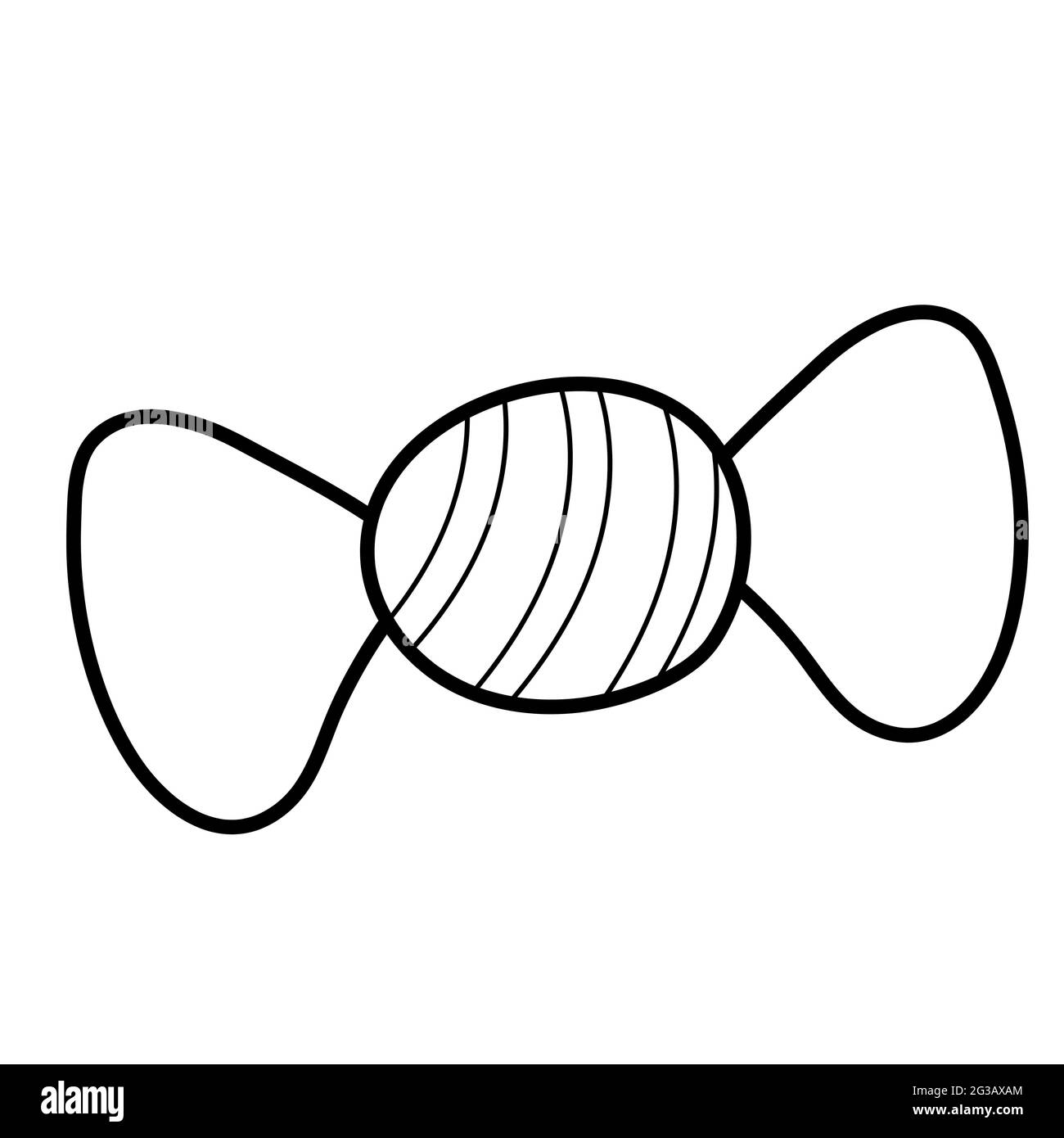 Bonbons. Bonbon rond dans un emballage. Illustration vectorielle en ...