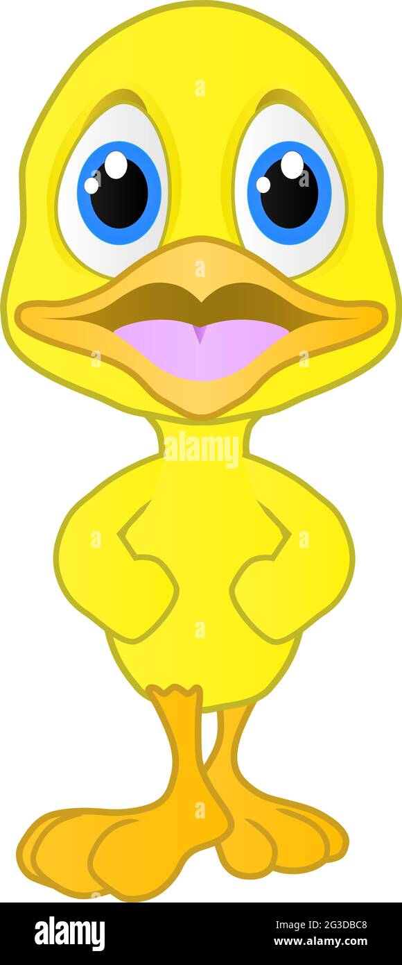 Illustration d'un poussin drôle Photo Stock - Alamy