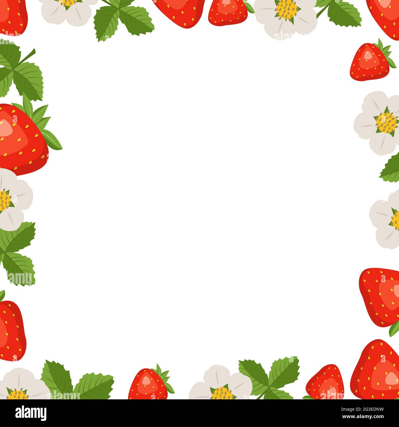 Cadre fraise Banque de photographies et d’images à haute résolution - Alamy