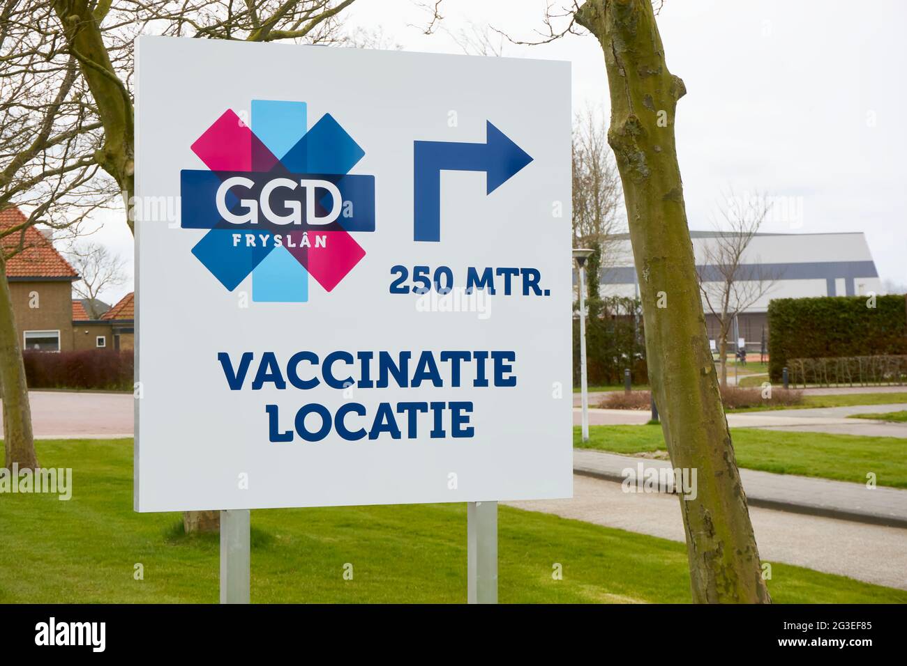 Le centre de vaccination contre le coronavirus Covid-19 signe sur le ...