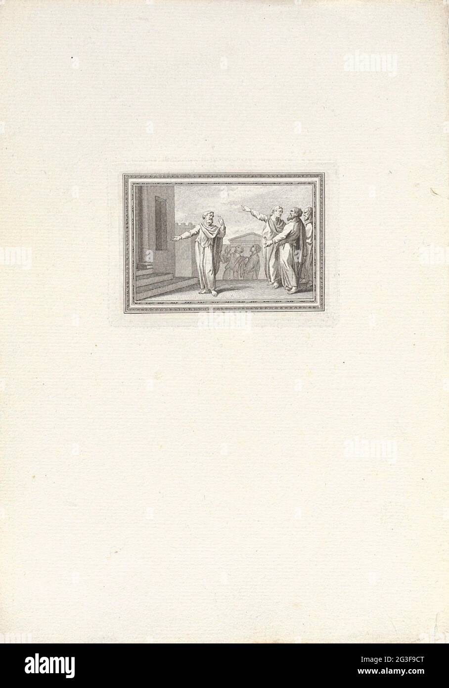 Socrates pour sa maison. Socrates montre sa nouvelle maison à des ...