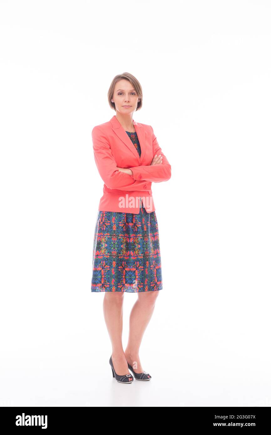 Femme en costume rouge Banque de photographies et d’images à haute ...