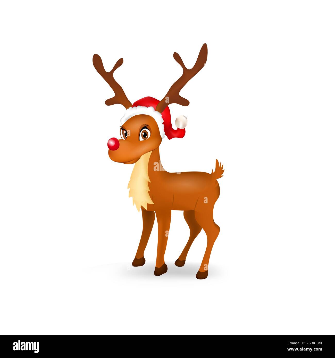 Dessin renne de noel rigolo Banque de photographies et d’images à haute ...