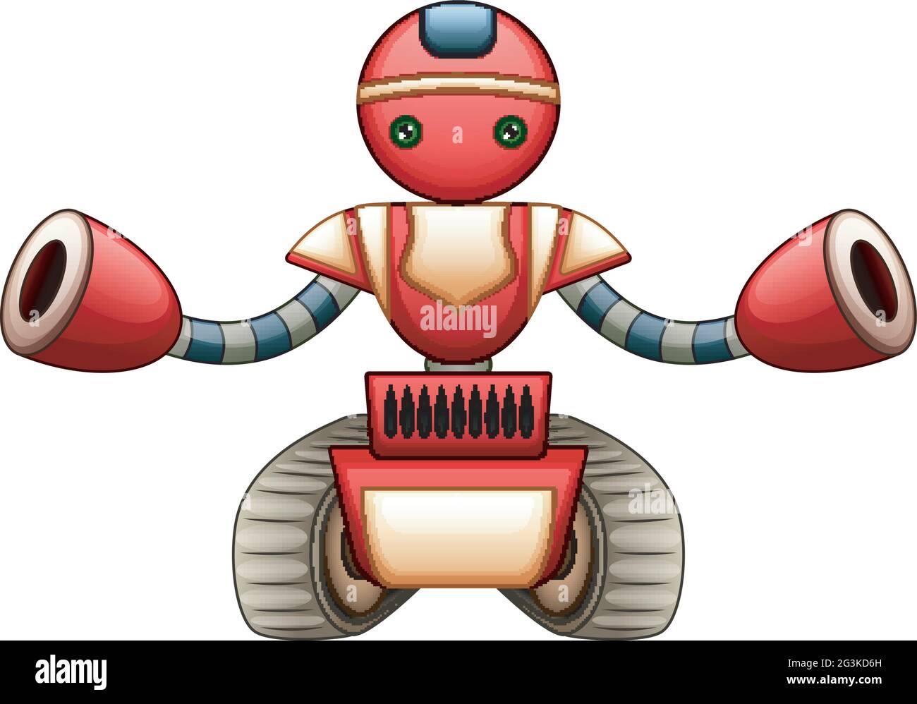 Robot sur roues Banque d'images vectorielles - Alamy