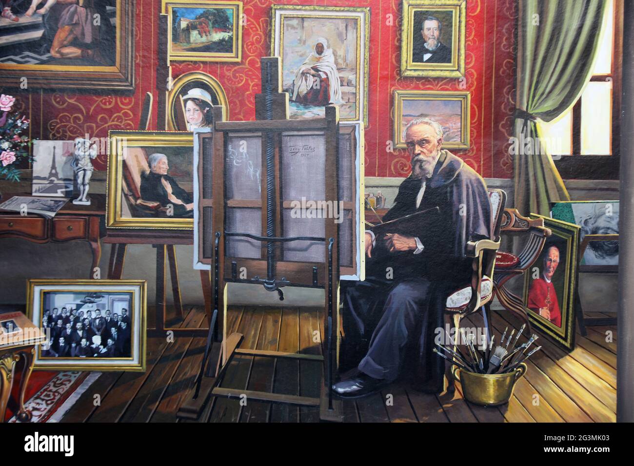 FRANCE RHÔNE (69) LYON. MUR PEINT, CÉLÈBRE FRESQUE DE LYON, HOMMAGE À ...