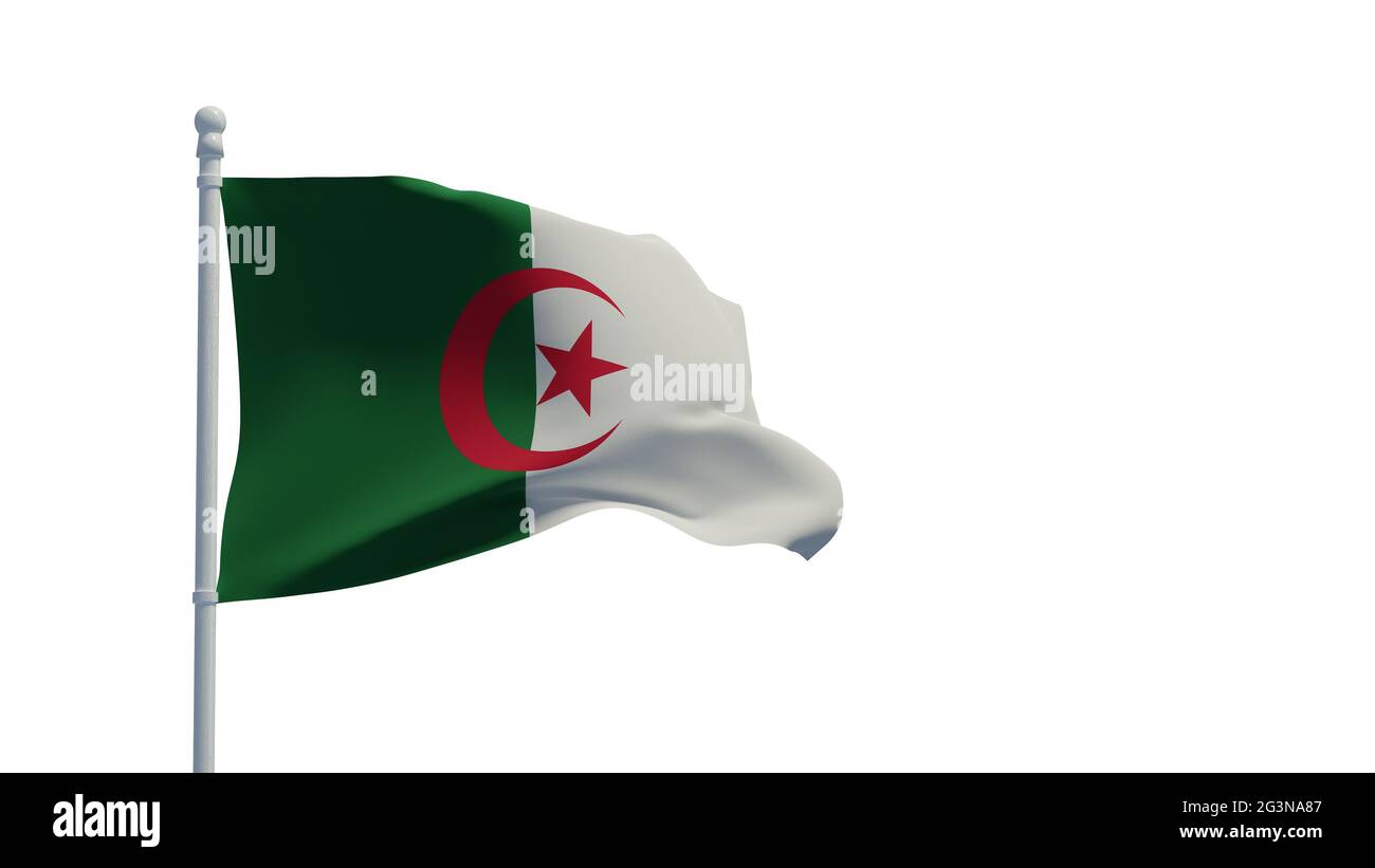 Drapeau national de la République algérienne démocratique et populaire ...