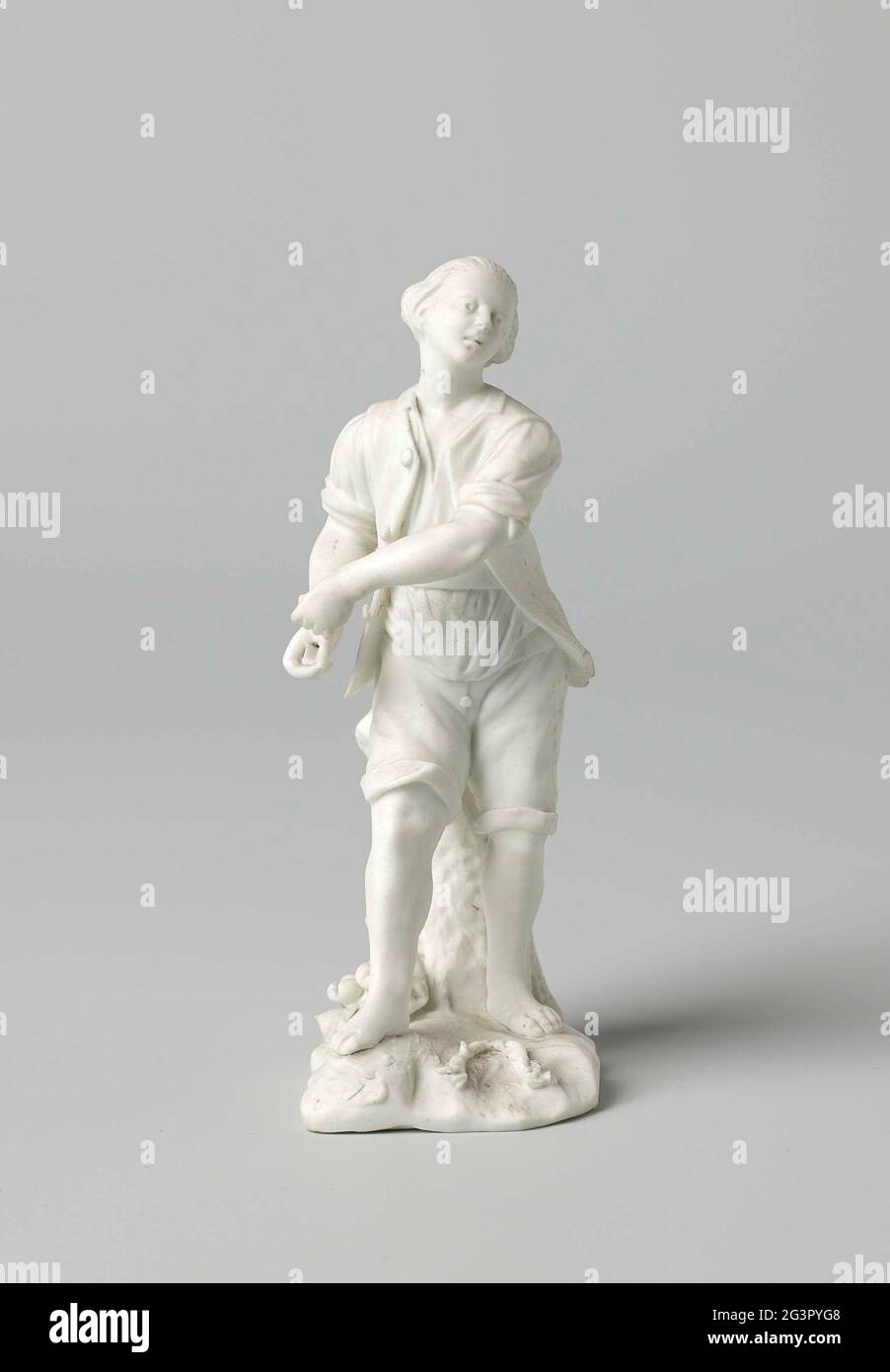 Figure d'un berger. Sculpture, figure d'un berger de porcelaine blanche ...