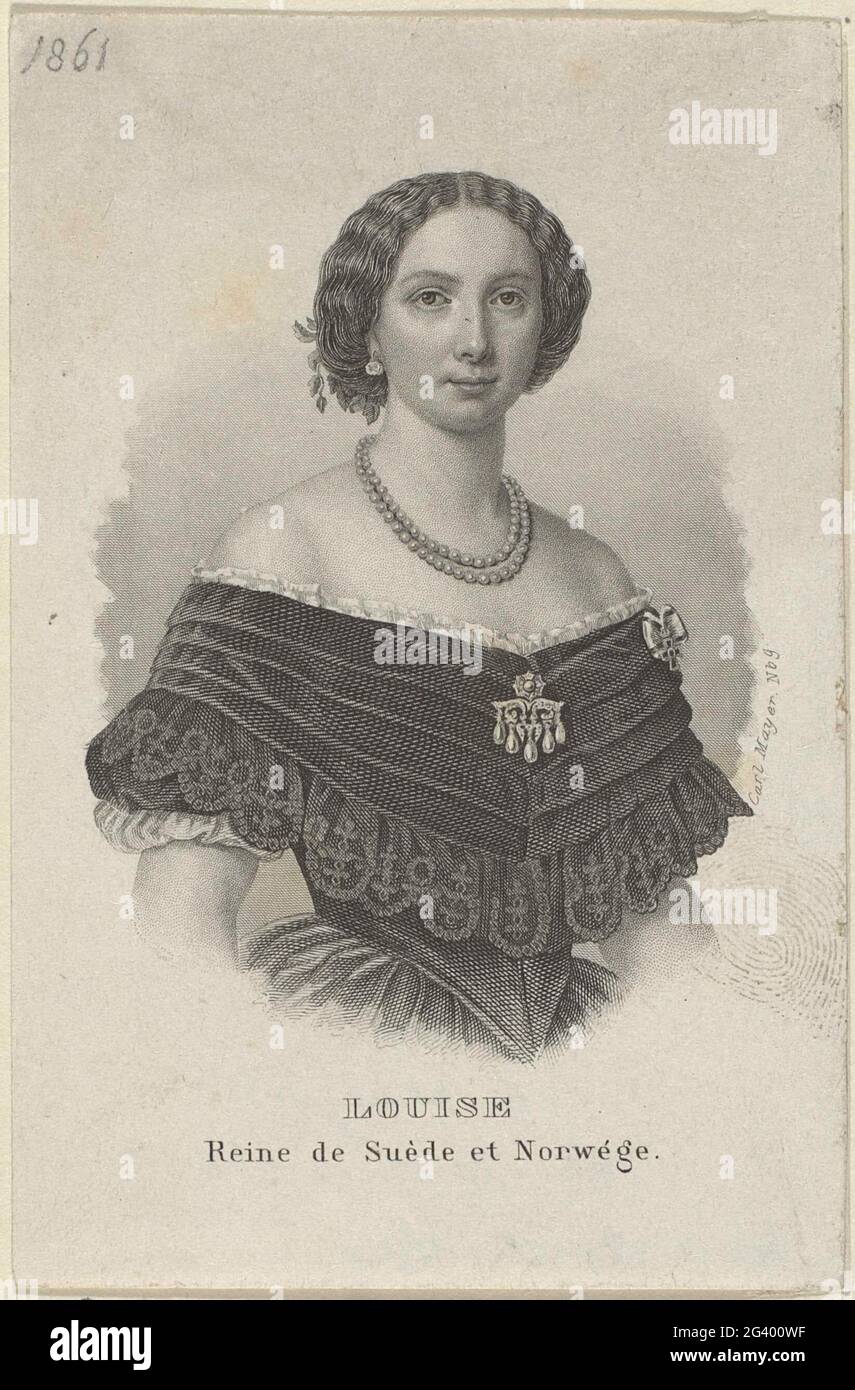Portrait de louise, princesse des pays-Bas. Portrait de Louise. Dans le ...