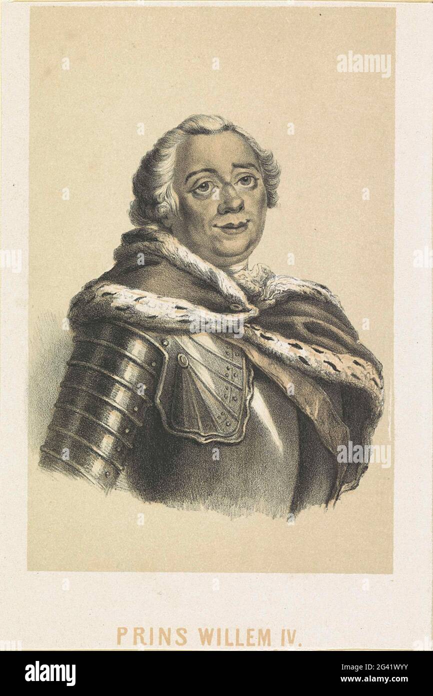 Portrait de Willem IV, prince d'Orange-Nassau. Portrait de Willem IV ...