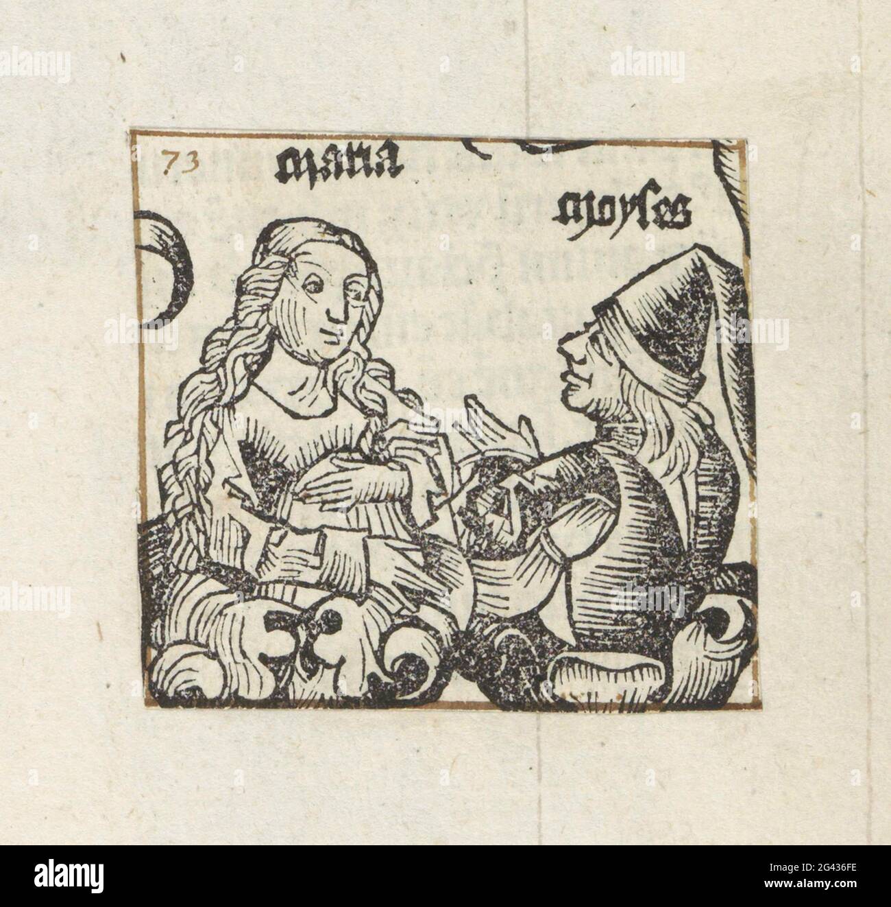 Mirjam et Moïse; Maria / Moyses; Liber chronicarum. Deux classes de ...