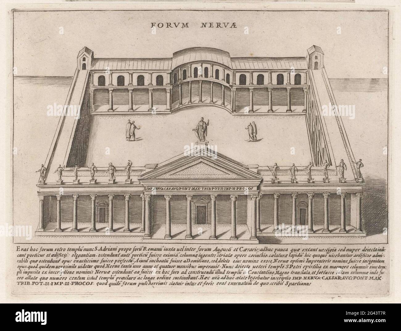 Forum de Nerva à Rome; Forum Nervae; monuments anciens; splendeur d ...