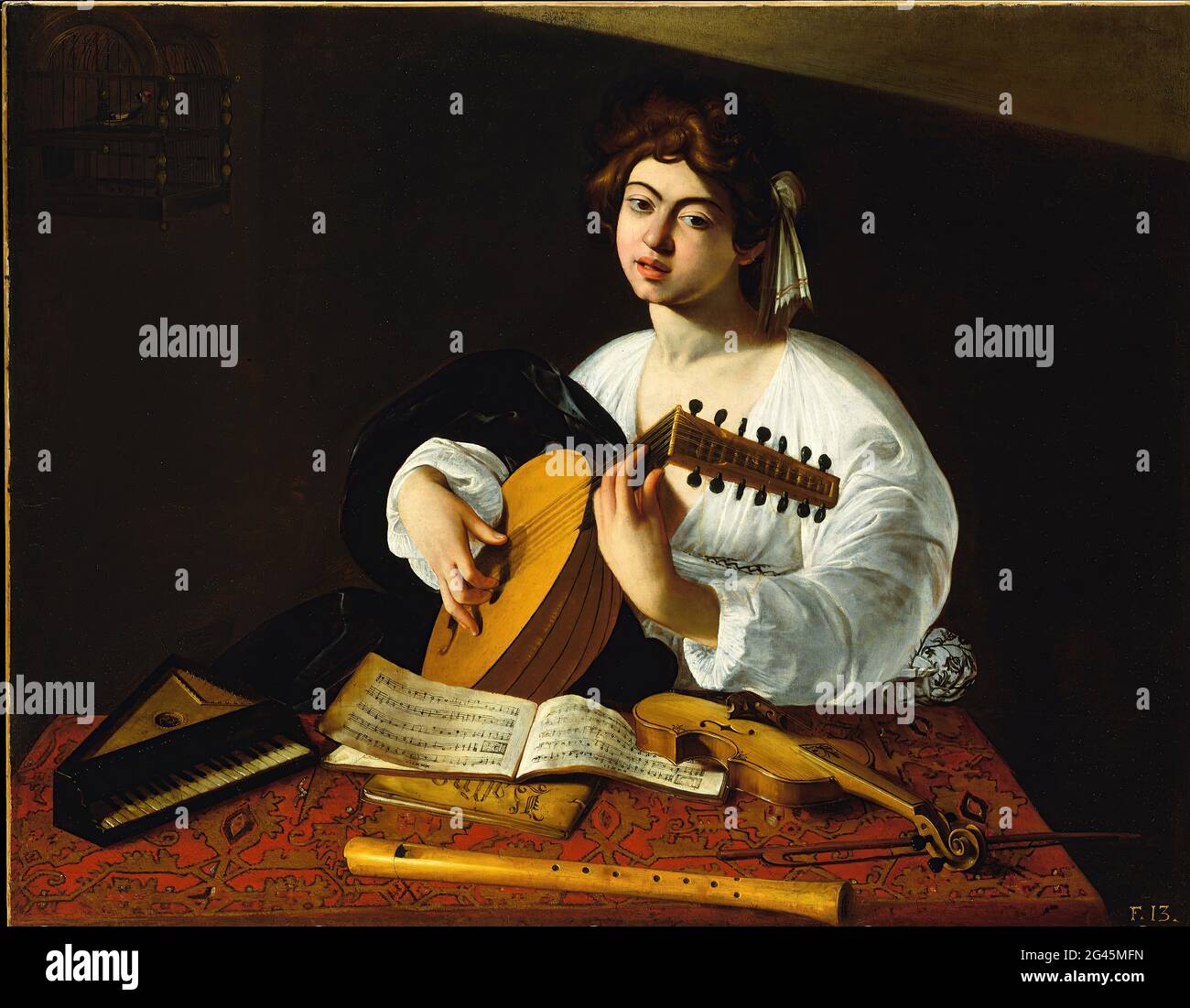 Painting caravaggio the lute player Banque de photographies et d’images ...