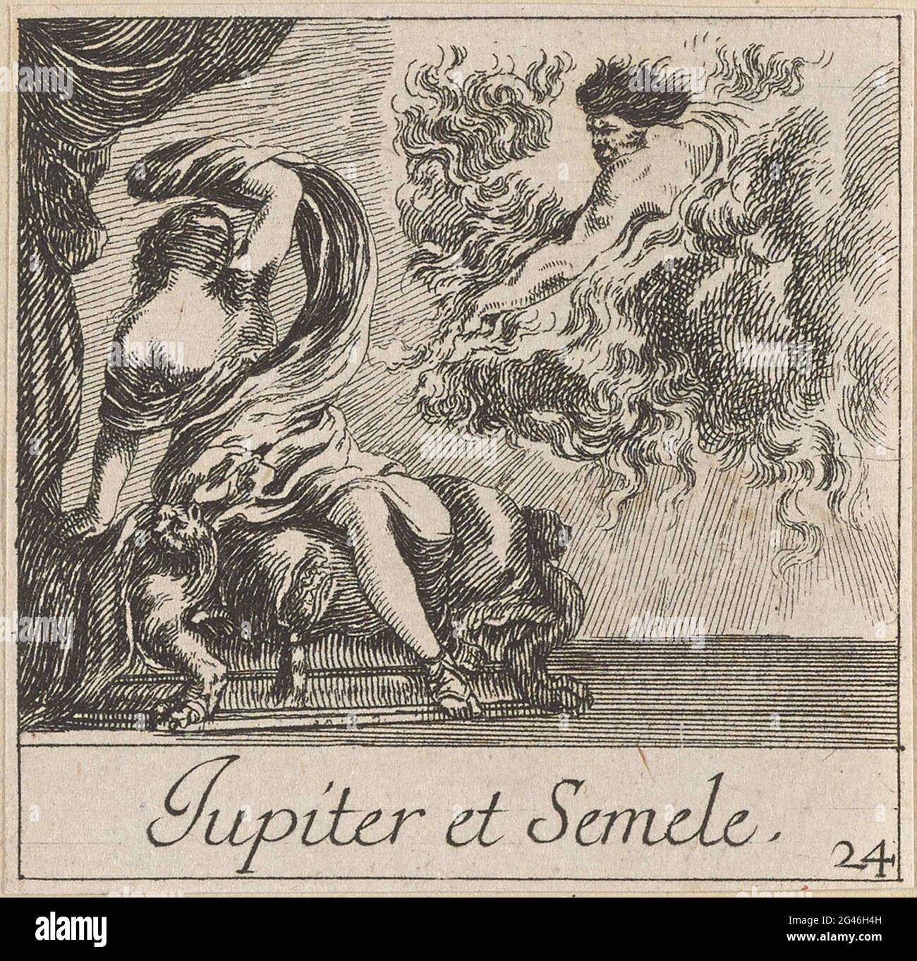 Jupiter et semele; Jupiter et Semele; jeu de cartes avec des ...
