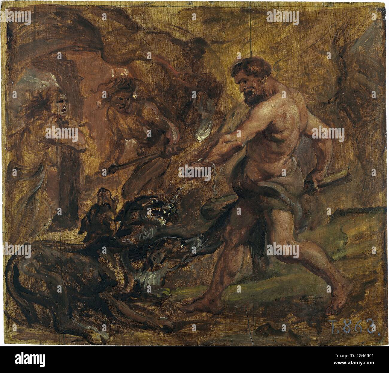 Hercules et cerbères Banque de photographies et d’images à haute ...