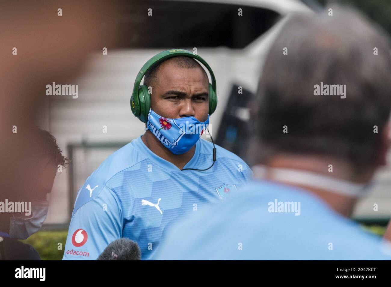 Stade Monigo, Trévise, Italie, 19 juin 2021, les taureaux arrivent au ...