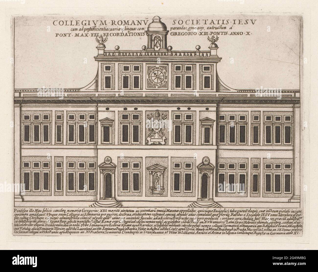 Collegium romanu societatis iesu Banque de photographies et d’images à ...