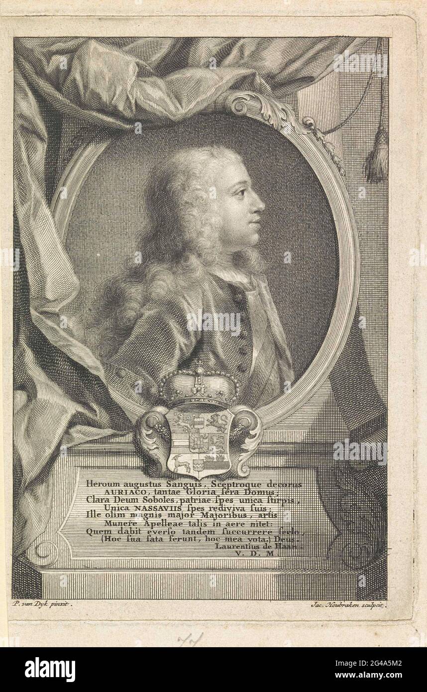 Portrait de Willem IV, prince d'Orange-Nassau. Portrait de Willem IV ...
