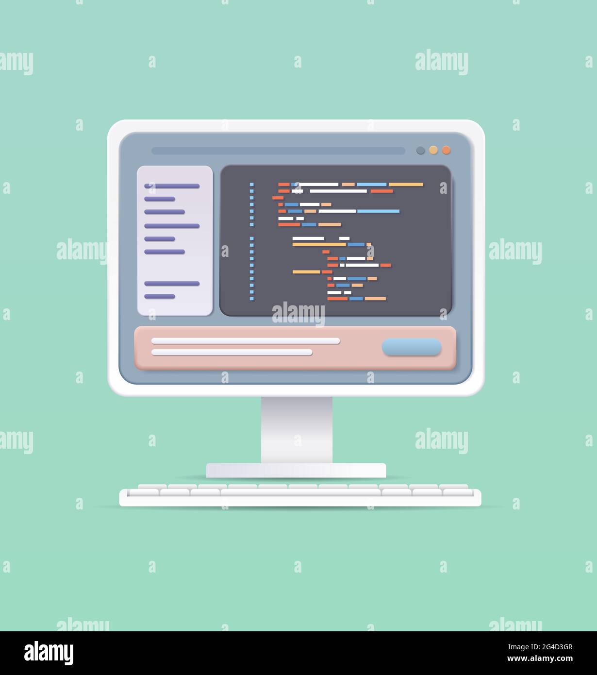 Essai d'application Banque d'images vectorielles - Alamy