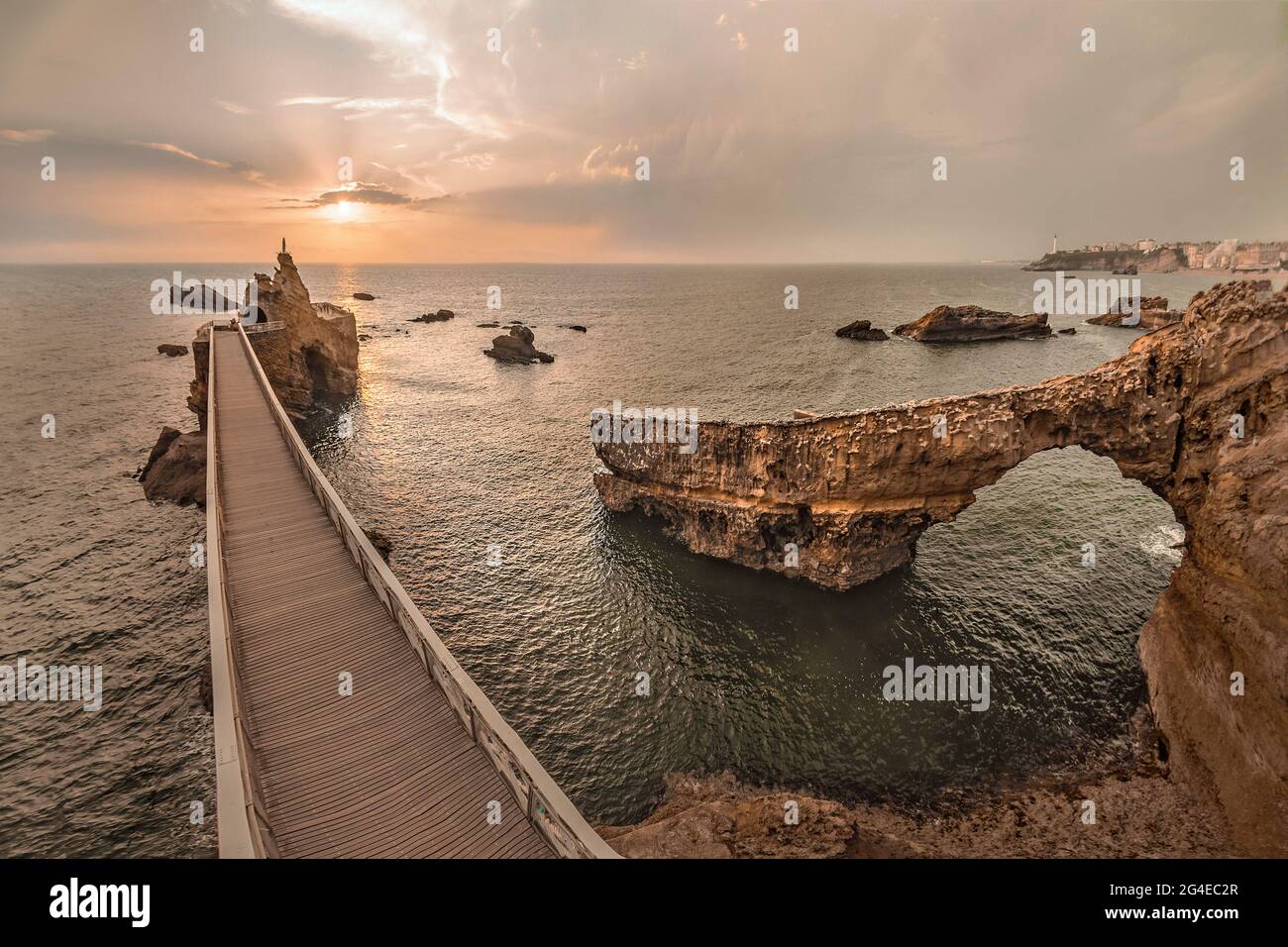 Biarritz rocher de la vierge Banque de photographies et d’images à ...